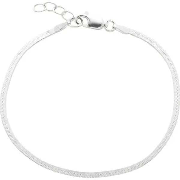 MADE BY MARY Hera Chain Bracelet Or Sterling 1.9mm Link Chain - Silver