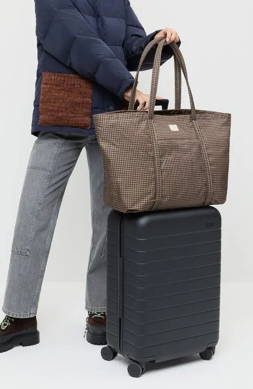 LOEFFLER RANDALL Dina Travel Tote - Brown/black Check