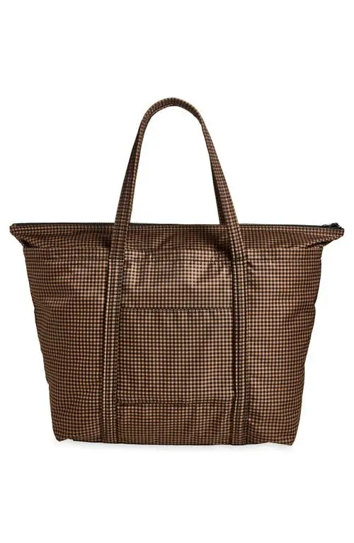 LOEFFLER RANDALL Dina Travel Tote - Brown/black Check