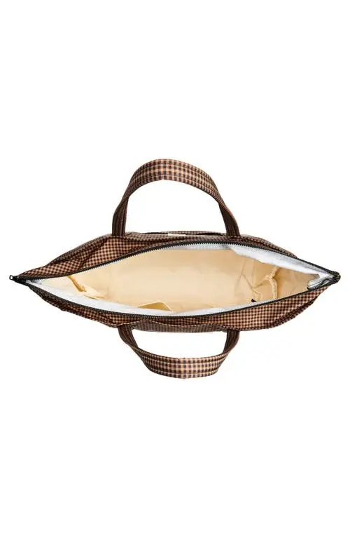 LOEFFLER RANDALL Dina Travel Tote - Brown/black Check