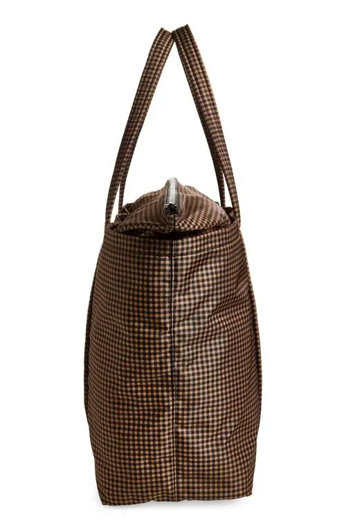 LOEFFLER RANDALL Dina Travel Tote - Brown/black Check