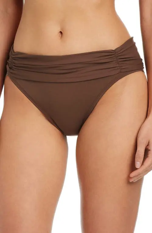 BLEU BY ROD BEATTIE Shirred Hipster Bikini Bottoms - Rockpool
