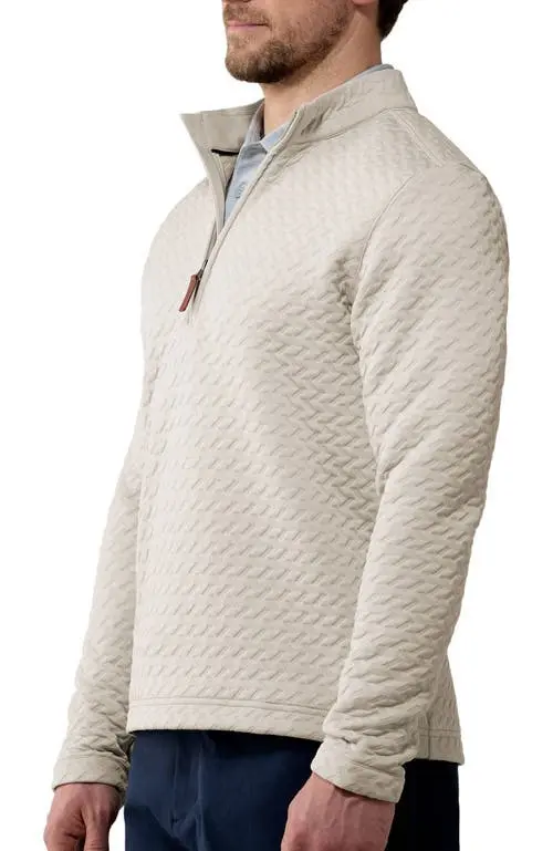 COLE HAAN GOLF APPAREL Last Stitch Quarter Zip - Silver Lining