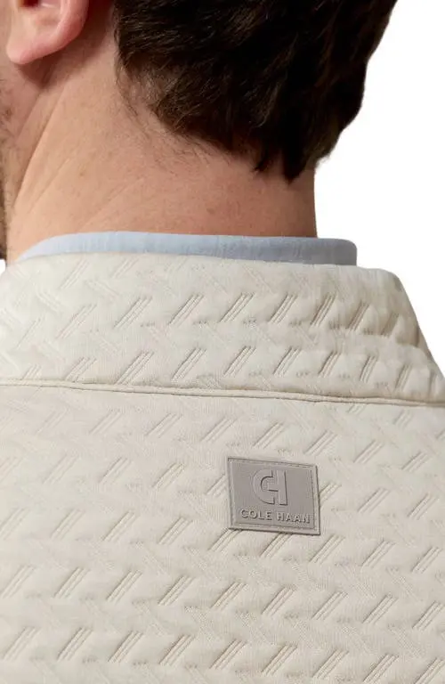 COLE HAAN GOLF APPAREL Last Stitch Quarter Zip - Silver Lining