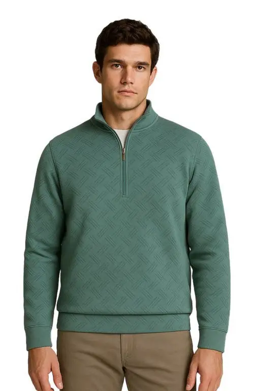 COLE HAAN GOLF APPAREL Last Stitch Quarter Zip - Trellis