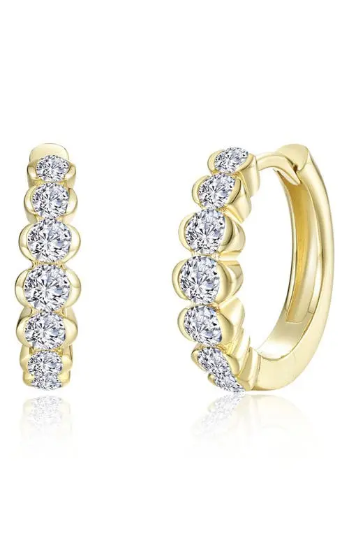 Lafonn Willow Simulated Diamond Small Hoop Earrings - Gold