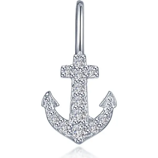 Lafonn Anchor Pavé Simulated Diamond Charm - Silver