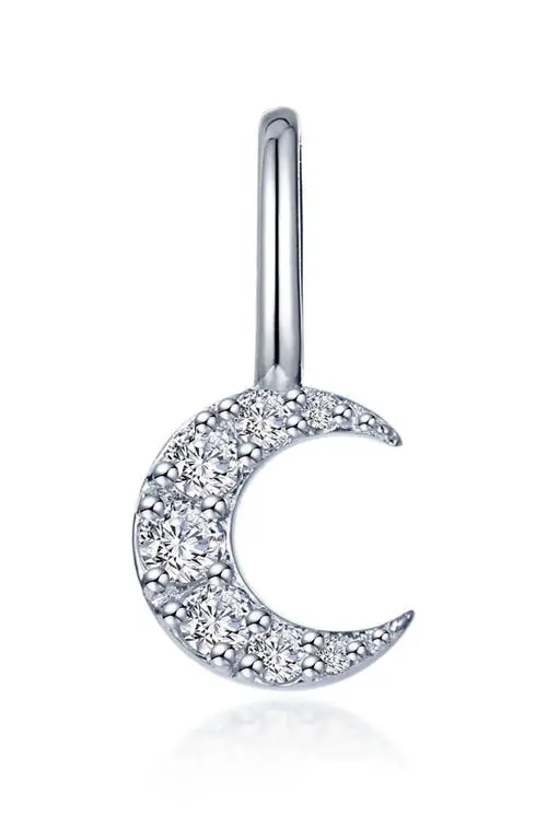 Lafonn Crescent Moon Charm Pendant - Silver