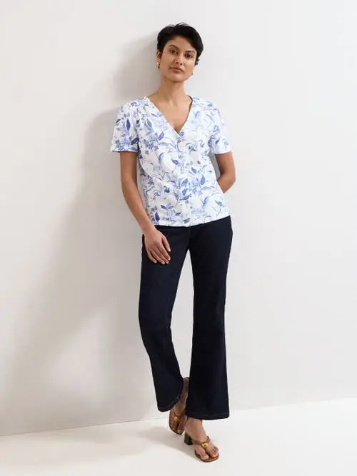 PHASE EIGHT Lorenna V-neck Short Sleeve Blouse