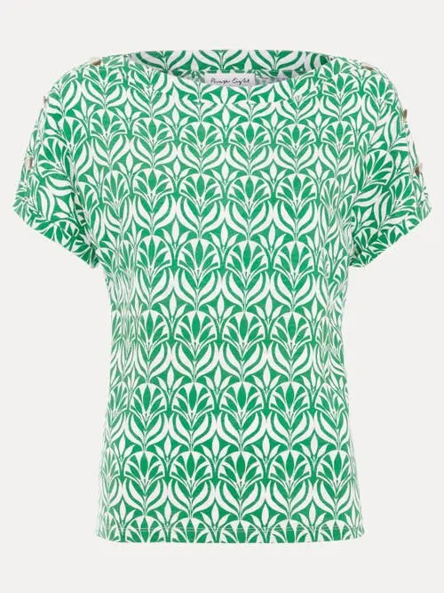 PHASE EIGHT Suzie Short Sleeve Boat Neck Top