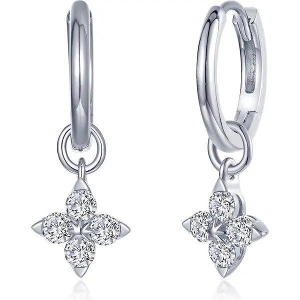 Lafonn Trillium Simulated Diamond Dangle Earrings - Silver