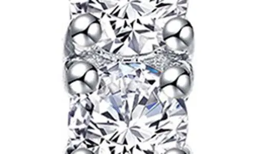 Lafonn Alexa Pavé Simulated Diamond Huggie Hoop Earrings - Silver