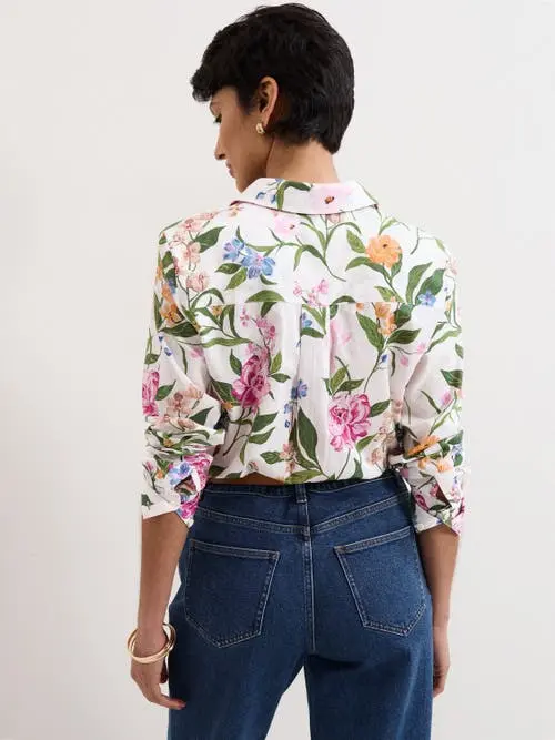 PHASE EIGHT Floral Print Long Sleeve Relaxed Fit Shirt
