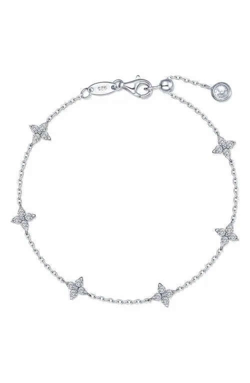 Lafonn Trillium Simulated Diamond Station Bracelet - Silver