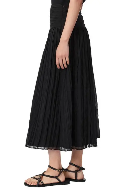 ALLSAINTS Asal Midi Skirt - Black