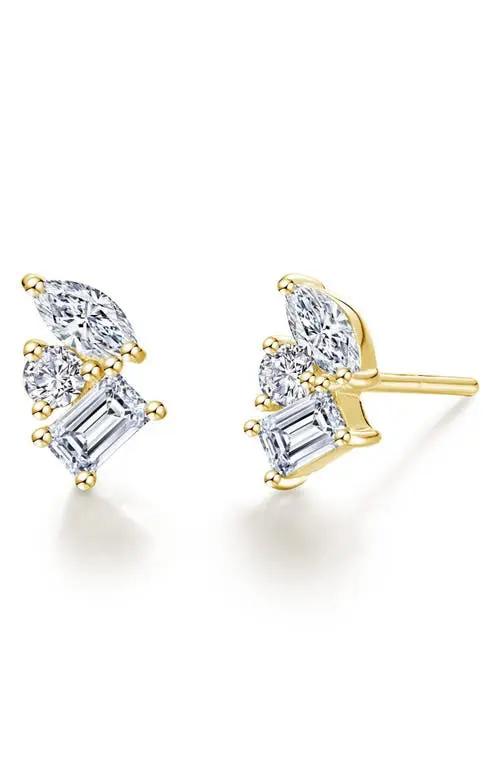 Lafonn Prismatic Simulated Diamond Stud Earrings - Gold