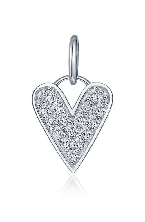 Lafonn Heart Charm Pendant - Silver