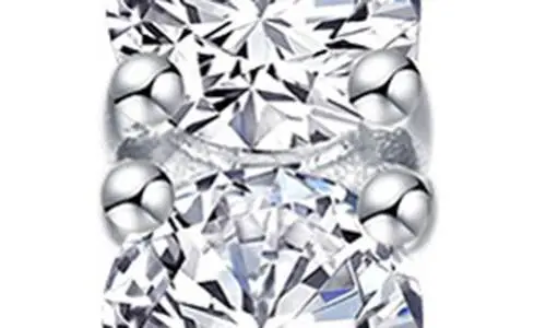 Lafonn Bella Pavé Simulated Diamond Huggie Hoop Earrings - Silver