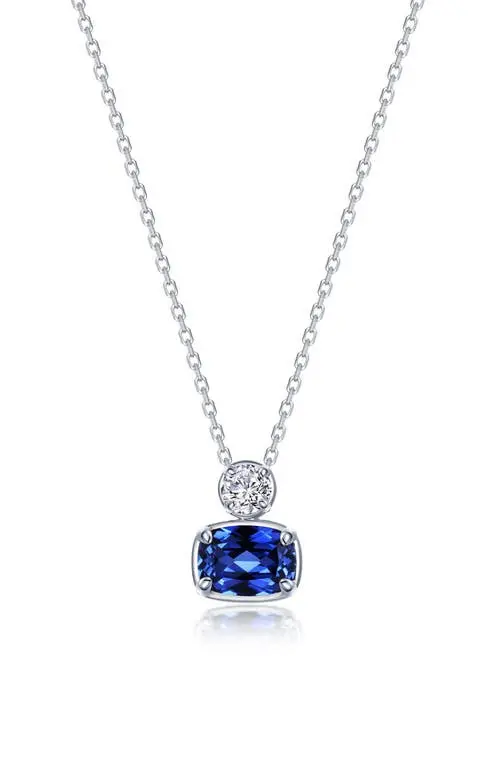Lafonn Regal Cushion Cut Necklace - Blue
