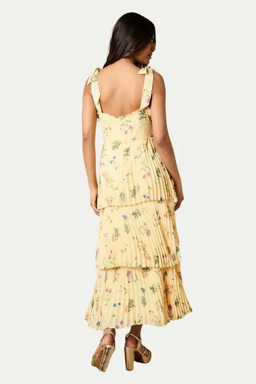 OASIS Petite Tie Shoulder Midi Dress