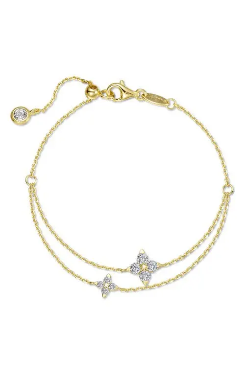 Lafonn Simulated Diamond Station Bracelet - Gold