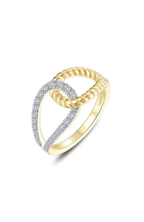 Lafonn Lover's Knot Pavé Simulated Diamond Ring - White