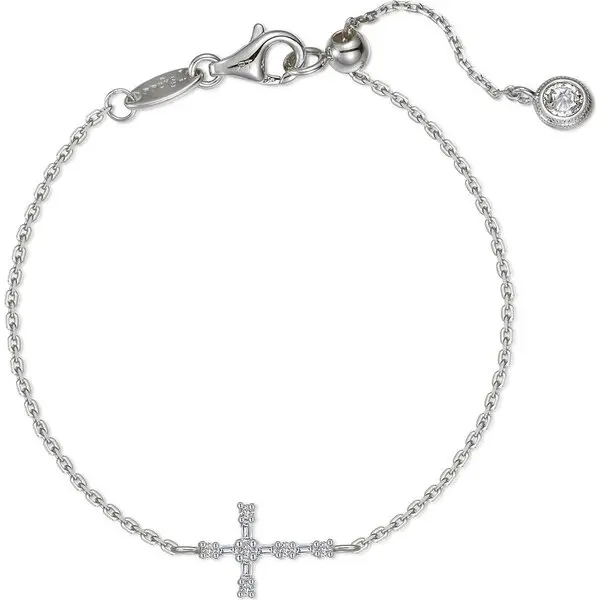 Lafonn Eden Baguette Cross Bracelet - Silver