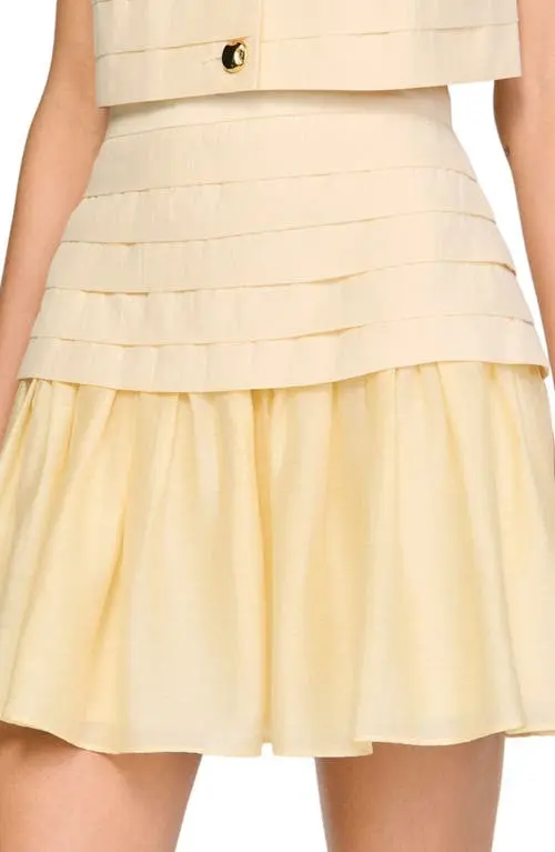 Sandro Short Pleated Skirt