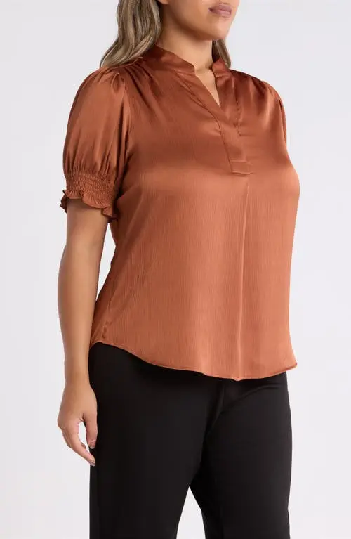 Anne Klein Crinkled Satin Top