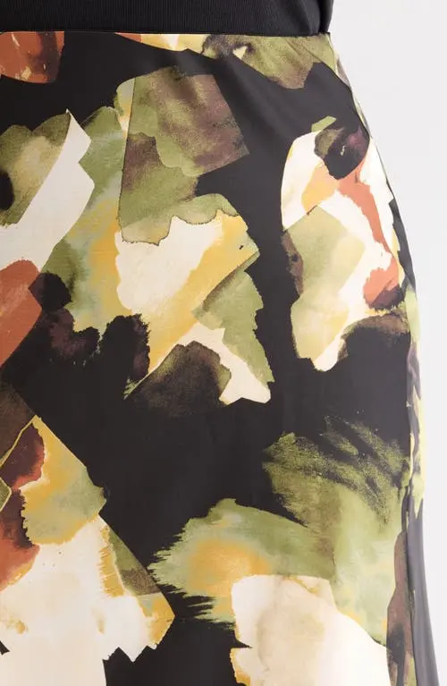 Anne Klein Printed Flare Maxi Skirt