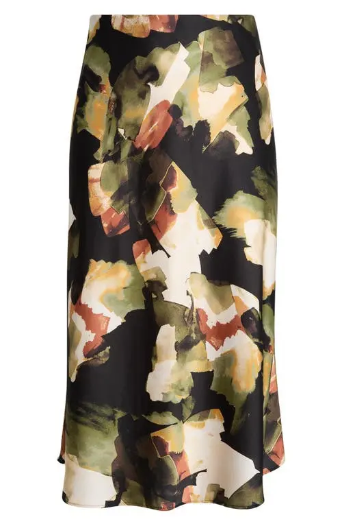Anne Klein Printed Flare Maxi Skirt