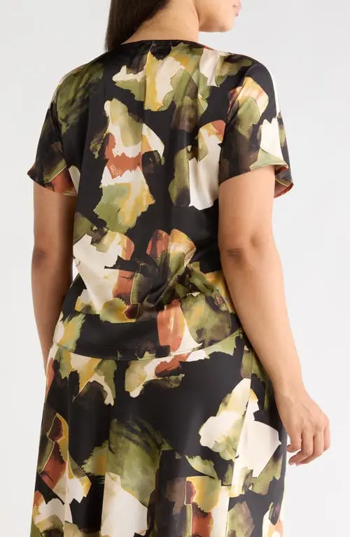 Anne Klein Floral Print Top