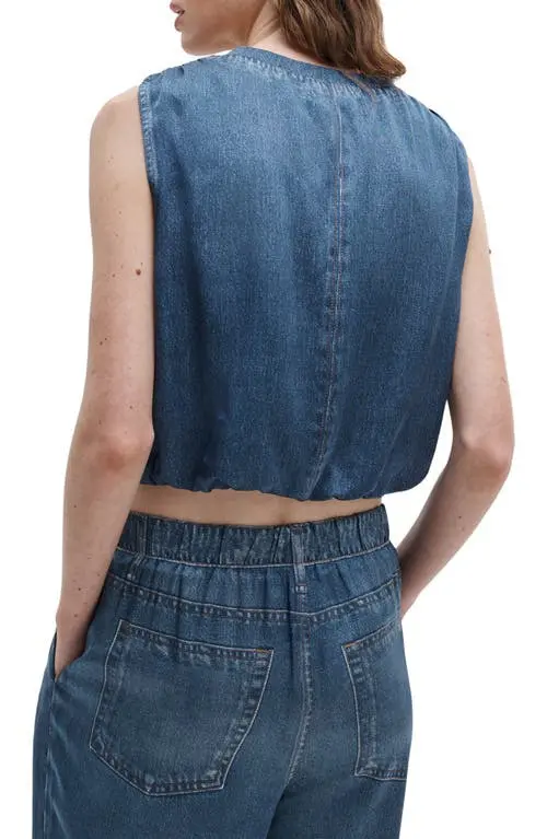 Rag & Bone Sleeveless Cropped Bubble Top