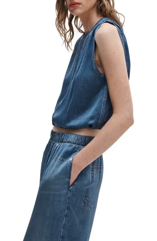 Rag & Bone Sleeveless Cropped Bubble Top