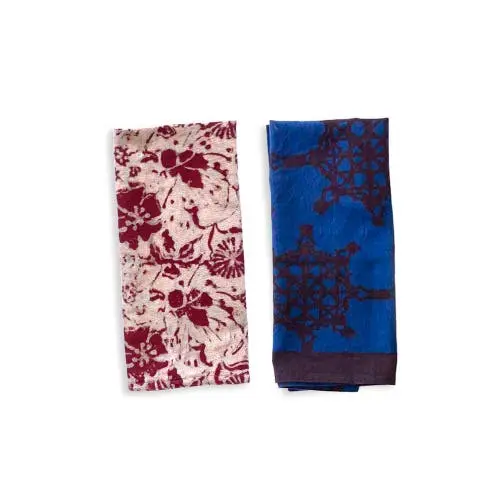 ICHCHA Block Print Tea Towels Set