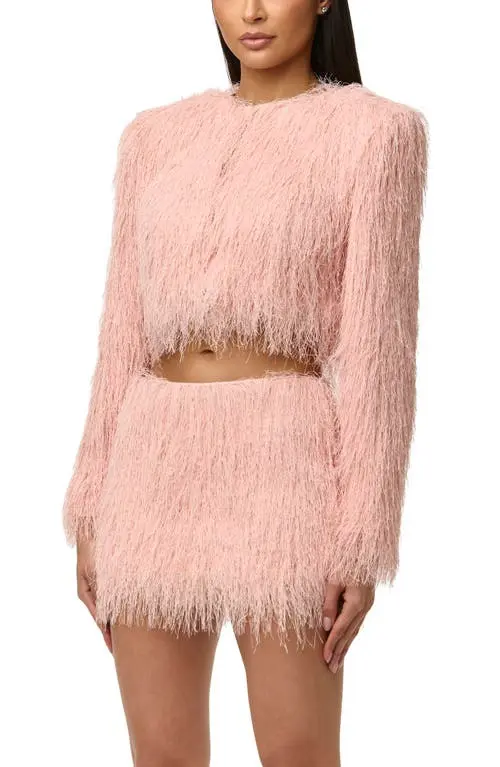 Naked Wardrobe Fringe Crop Jacket