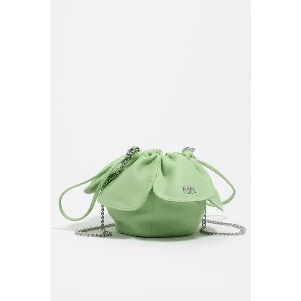Bimba Y Lola Leather Pétalo Bag - Pastel Green