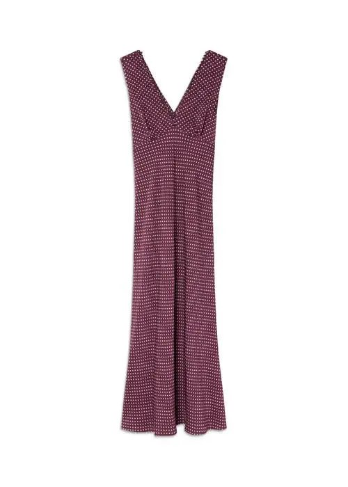 Whistles Mini Spot Sleeveless V-neck Dress