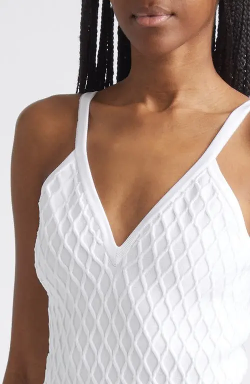 Balmain Diamond Jacquard Mini Sweater Dress