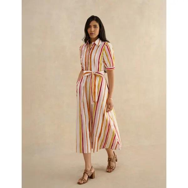 HOBBS LONDON Cressida Midi Dress - Ivorymulti