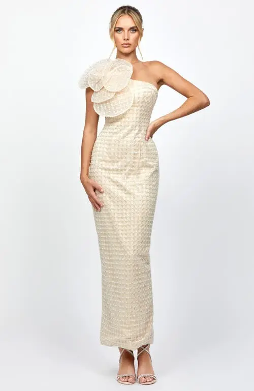 BARIANO Dalylah One Shoulder Statement Midaxi