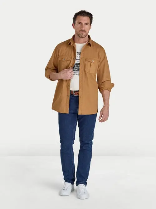 RAGING BULL Garment Dyed Canvas Shacket