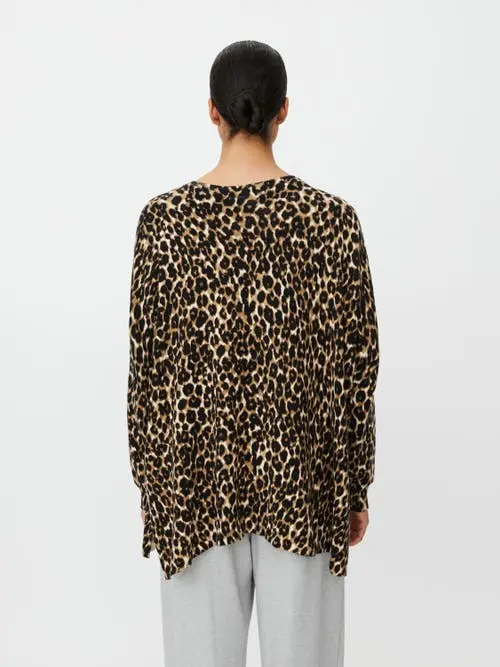 MASAI COPENHAGEN Leopard Print Longline Jumper