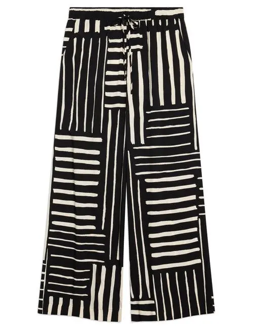 ALBARAY Patchwork Stripe Trouser