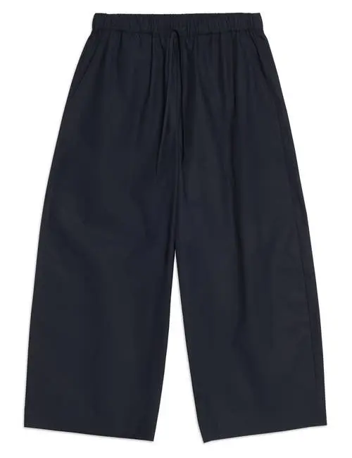 ALBARAY Drawstring Waist Barrel Leg Trouser