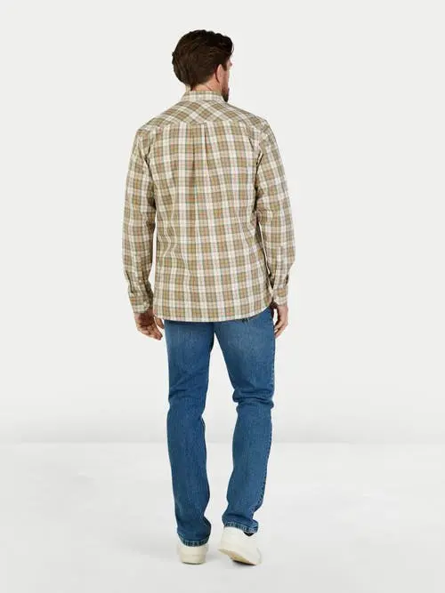 RAGING BULL Suffolk Long Sleeve Checked Shirt