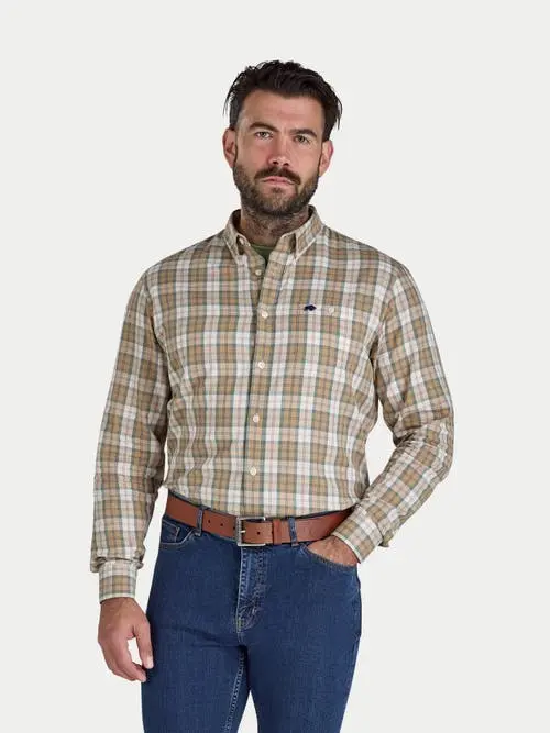 RAGING BULL Suffolk Long Sleeve Checked Shirt