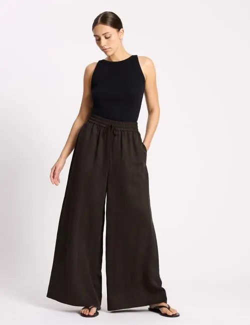 ALBARAY Relaxed Tencel Wide-leg Trousers