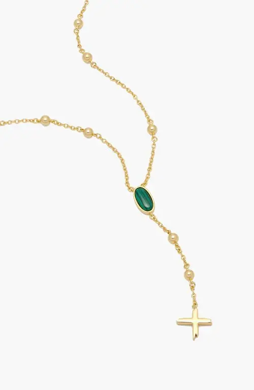 YOJ Rose Malachite Stone Necklace