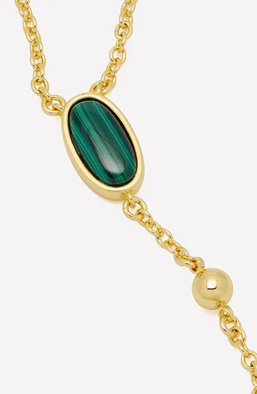 YOJ Rose Malachite Stone Necklace